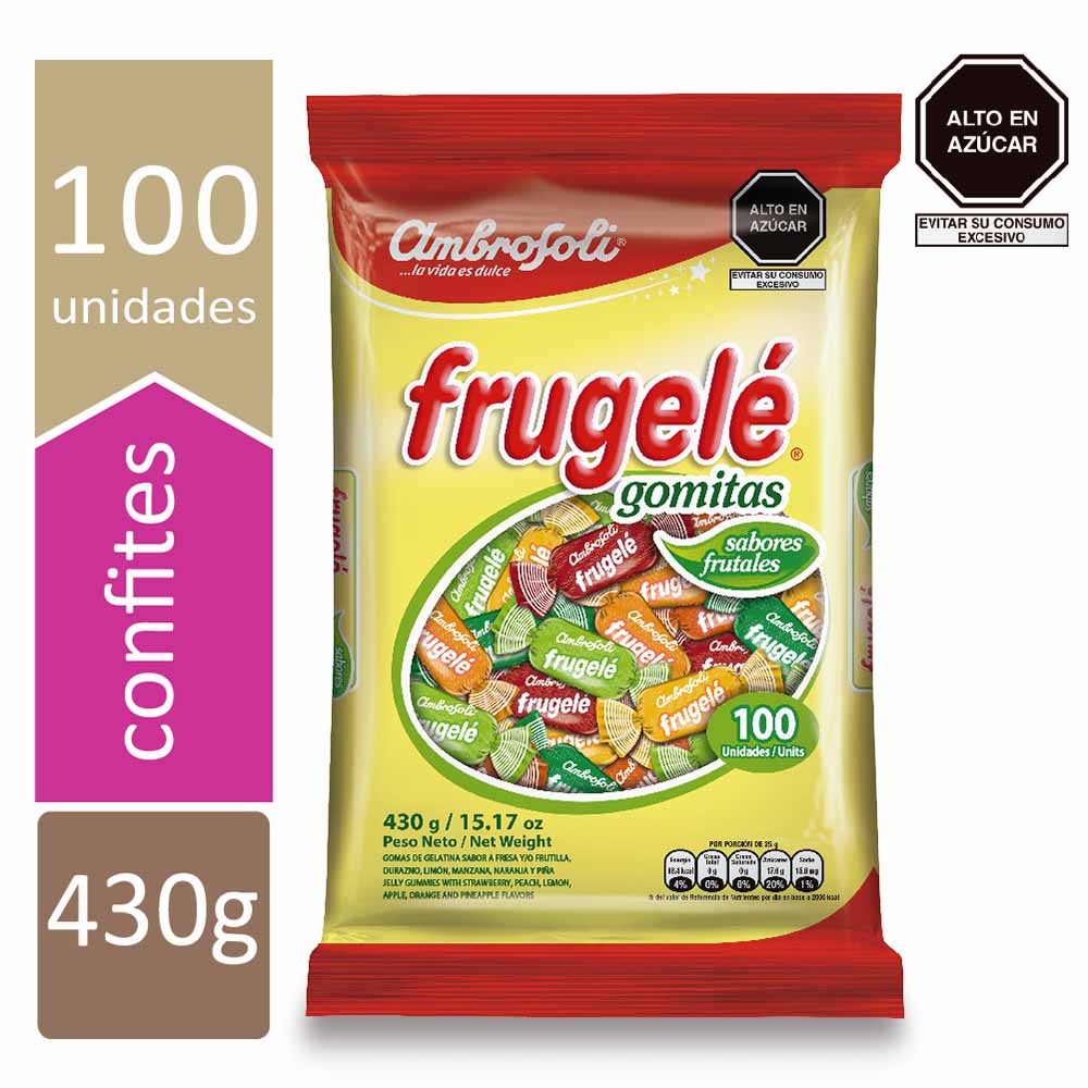 Gomas AMBROSOLI Frugele Bolsa 100 un | Vega - vegaperu