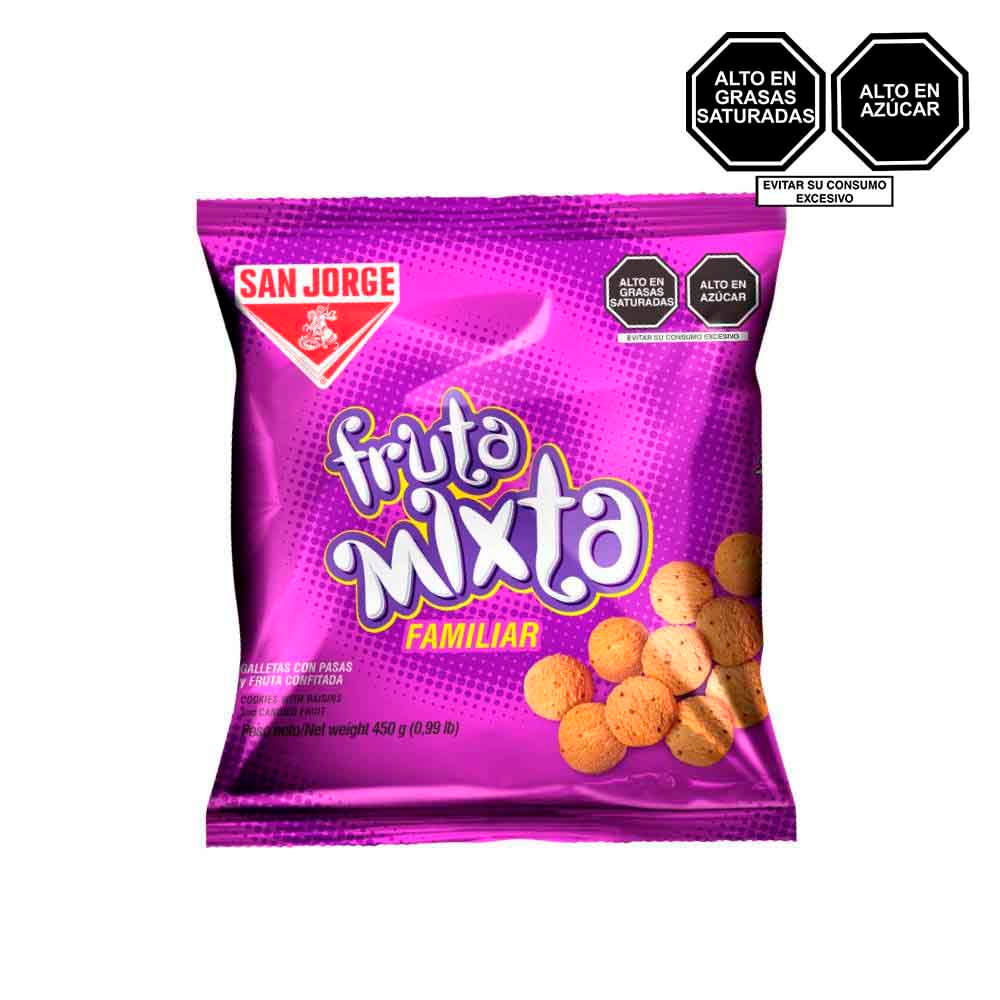 Galleta SAN JORGE Fruta Mixta Bolsa 450gr | Vega - vegaperu
