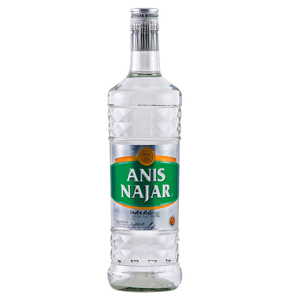 Anisado ANÍS NAJAR Verde Seco Botella 750ml | Vega - vegaperu