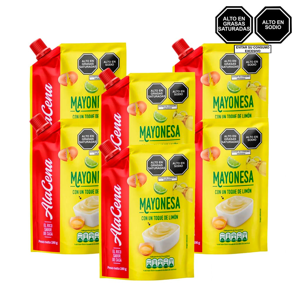 Mayonesa ALACENA Doypack 190g x 6un | Vega - vegaperu