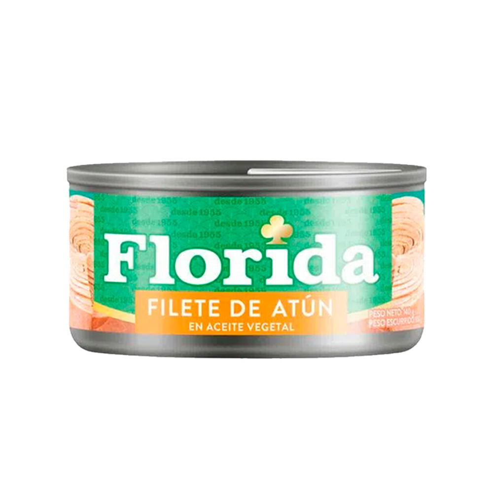 Filete de Atún FLORIDA en Aceite Vegetal Lata 140g | Vega - vegaperu