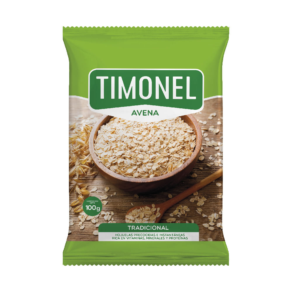 Avena TIMONEL Precocida Instantánea Bolsa 100g | Vega - vegaperu