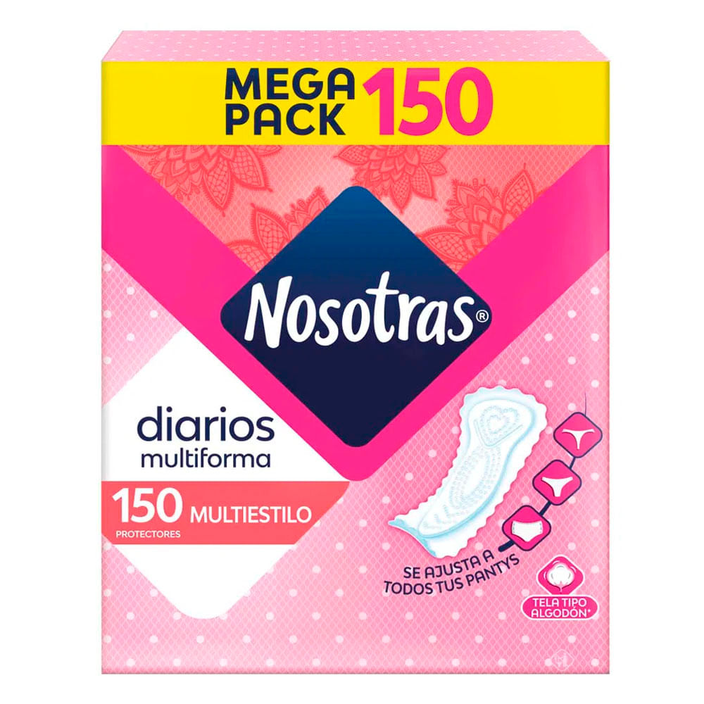Protectores Diarios NOSOTRAS Multiuso Caja 150un | Vega - vegaperu