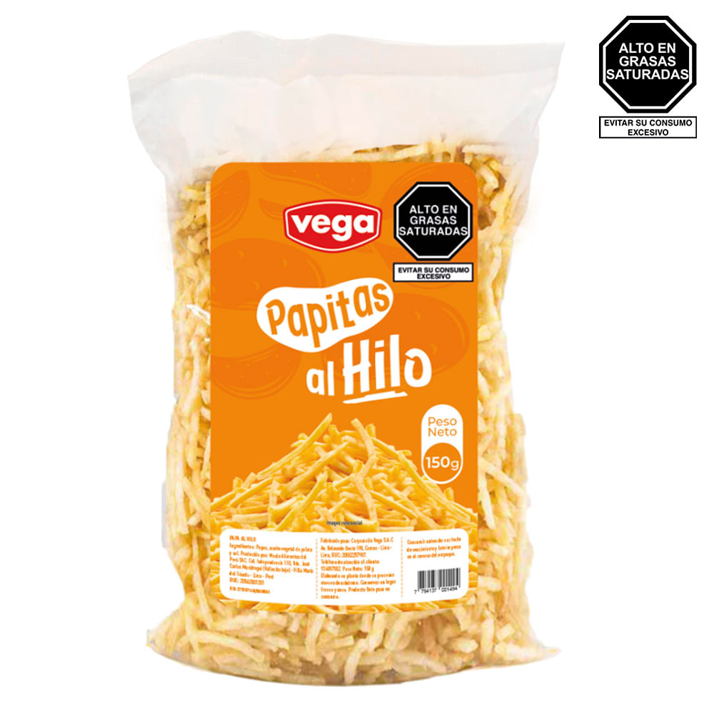 Papas al Hilo VEGA Bolsa 150gr | Vega - vegaperu