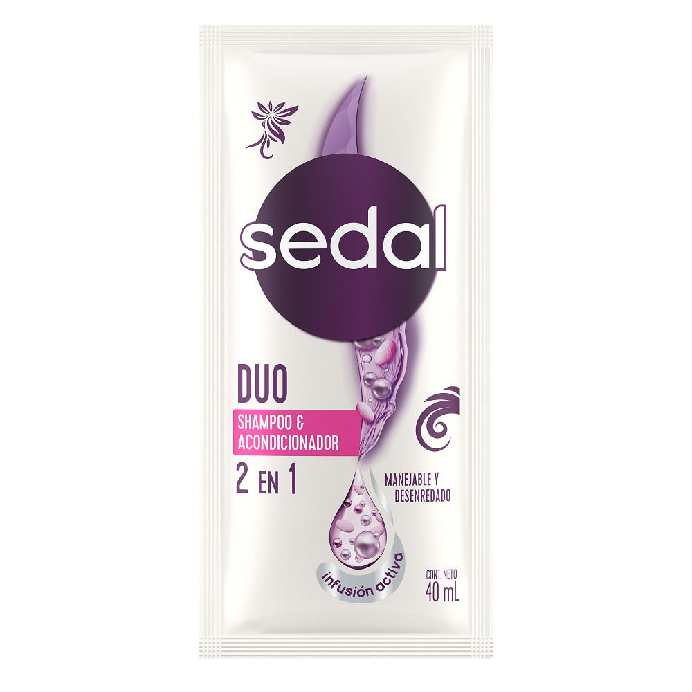 Shampoo SEDAL Duo 2 en 1 Sachet 40ml | Vega - vegaperu