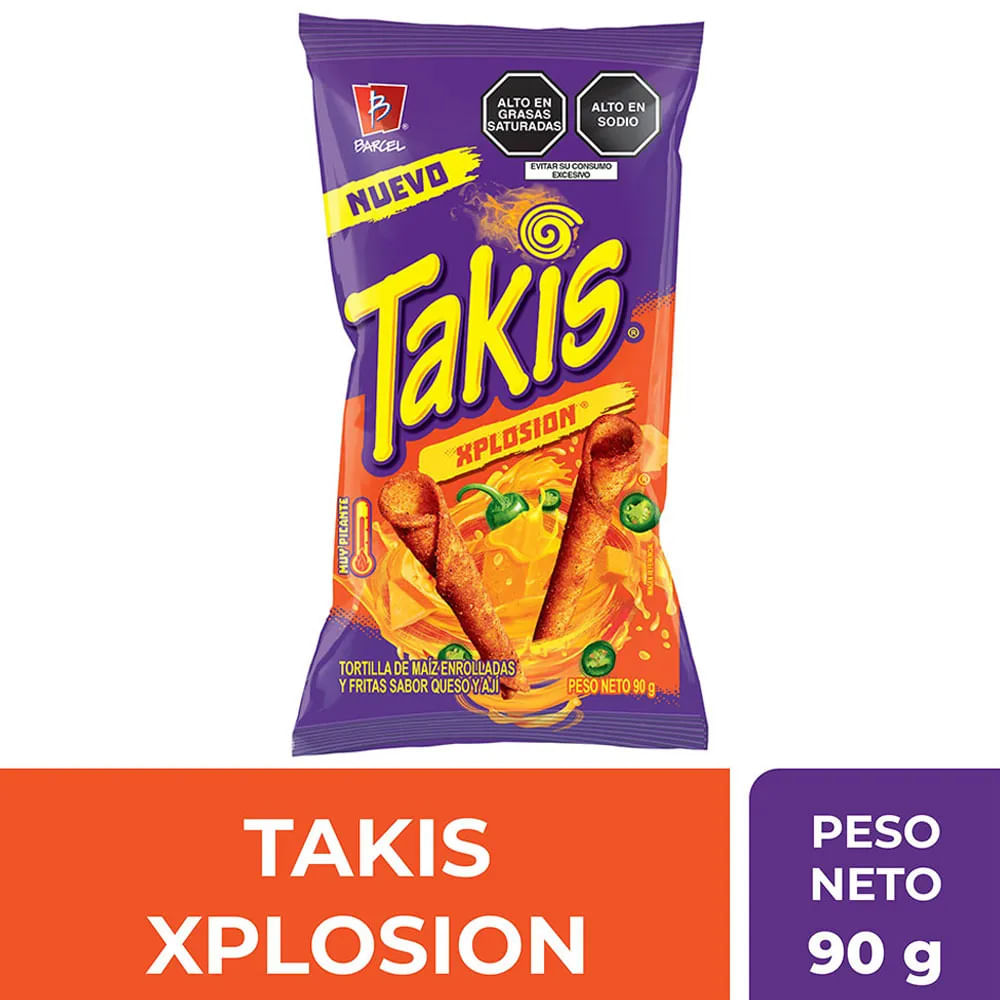 Tortillas de Maíz TAKIS Explosión Bolsa 90gr | Vega - vegaperu