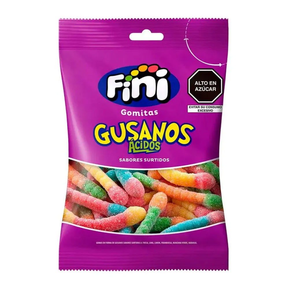 Gomas FINI Gusanos Bolsa 90gr | Vega - vegaperu