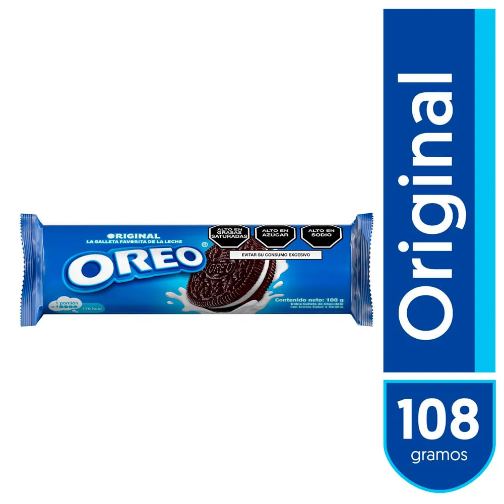 Galletas OREO Sabor a Vainilla Paquete 108gr | Vega - vegaperu