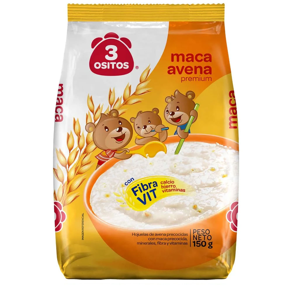 Maca Avena Premium 3 OSITOS Bolsa 150gr | Vega - vegaperu