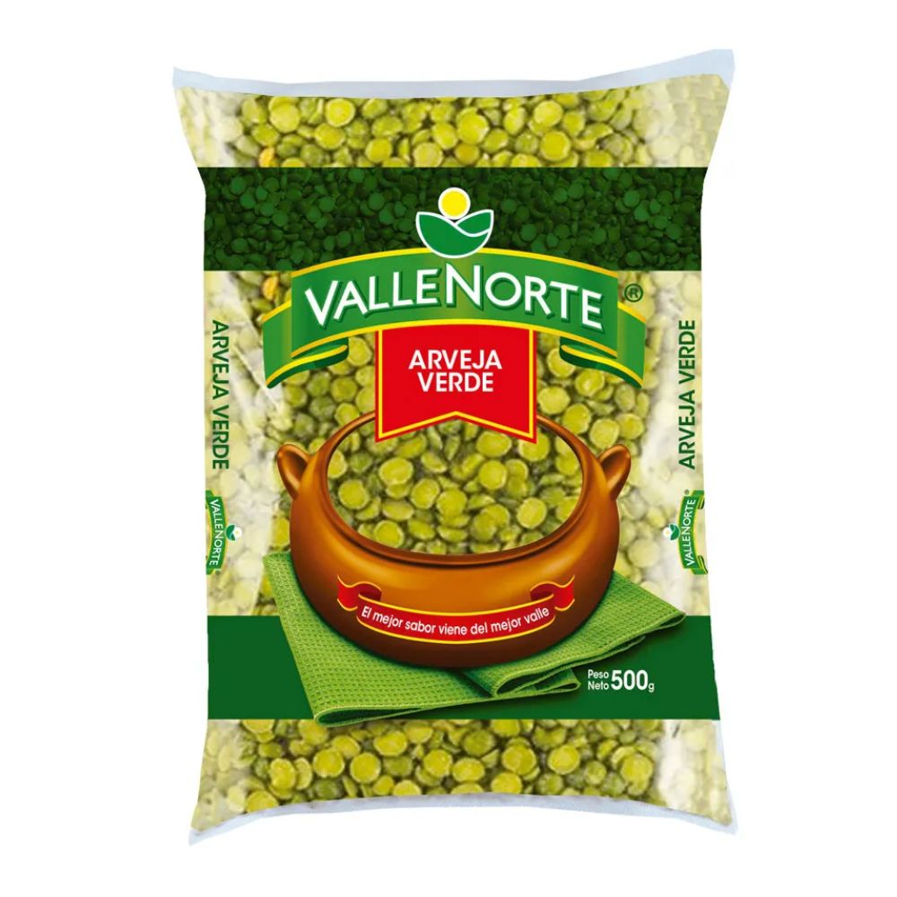 Arveja partida VALLENORTE Bolsa 500gr | Vega - vegaperu