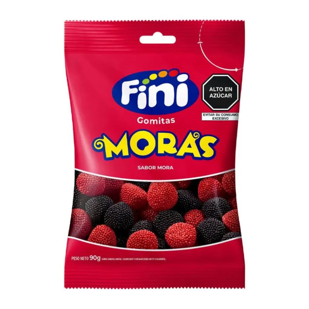 Gomas FINI Sabor Mora Bolsa 90g | Vega - vegaperu