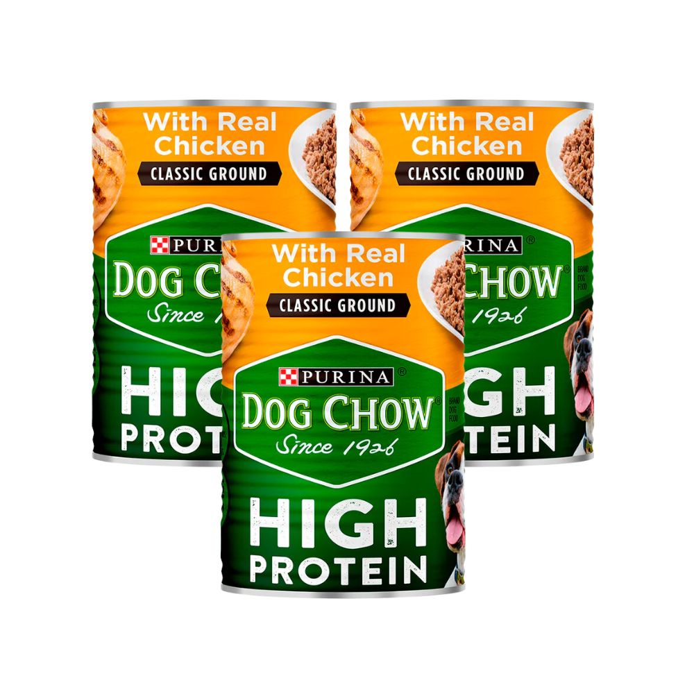 Comida para Perros DOG CHOW Chicken High Protein Lata 368g x 3u | Vega ...