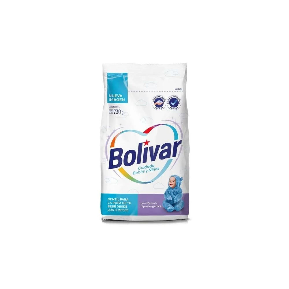 Detergente en Polvo BOLIVAR Cuidad Bebés y Niños Bolsa 730gr | Vega ...