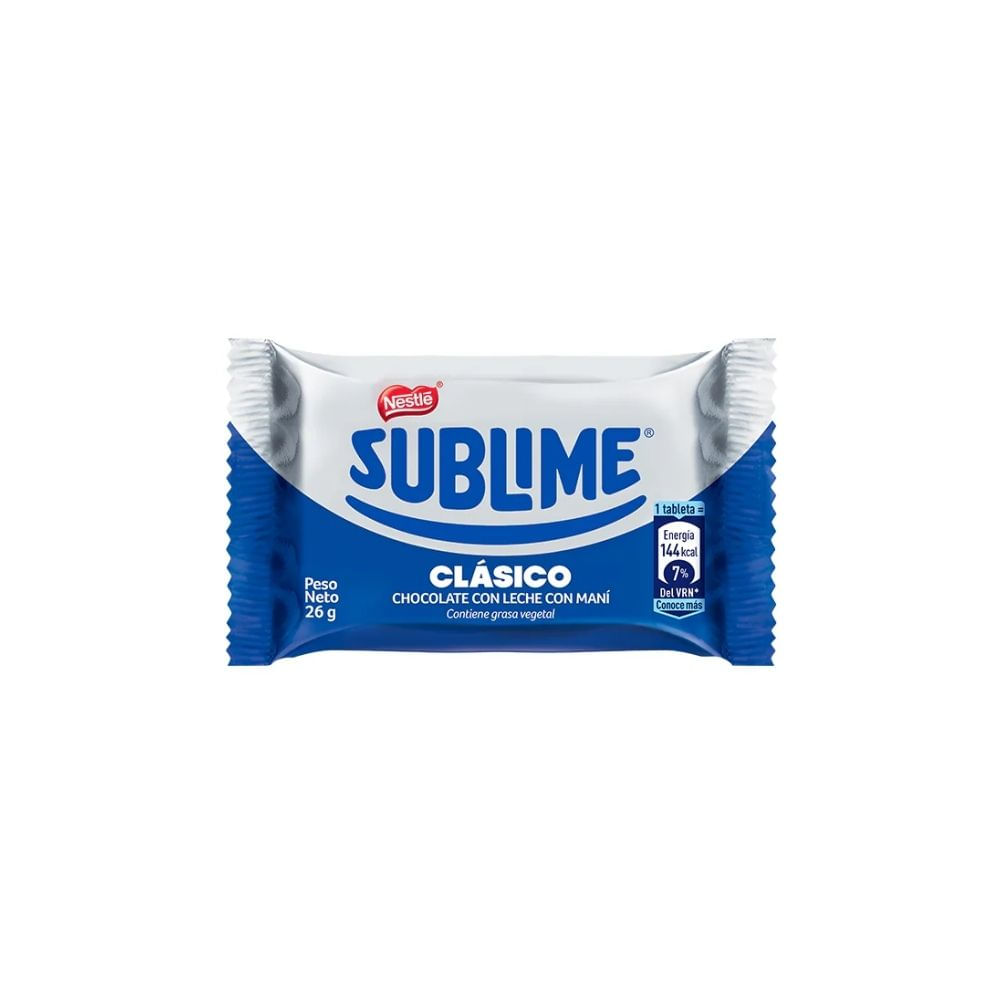 Chocolate Sublime NESTLÉ Empaque 26gr | Vega - vegaperu