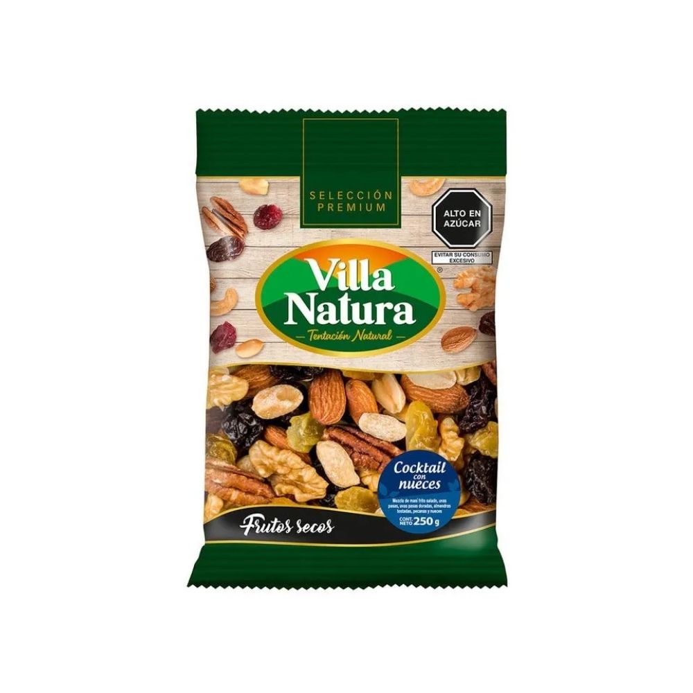 Piqueo VILLA NATURA Cocktail de Nueces Bolsa 250g | Vega - vegaperu