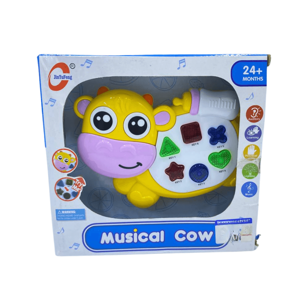 JUGUETE MUSICAL VACA CON SONIDO Y LUCES | Vega - vegaperu