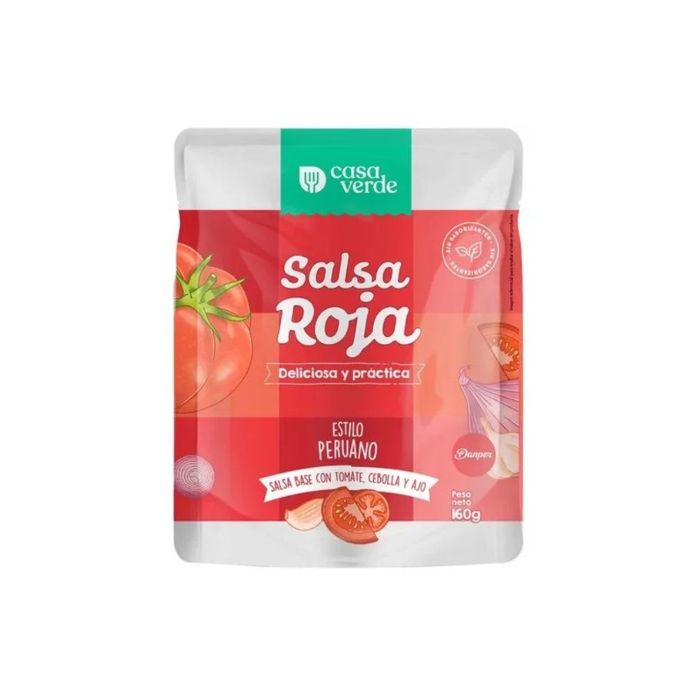 Salsa Roja CASA VERDE Doypark 160g | Vega - vegaperu