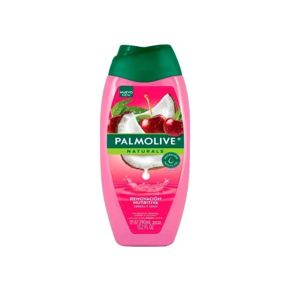 Gel de ducha PALMOLIVE Cereza y Coco Frasco 390ml | Vega - vegaperu