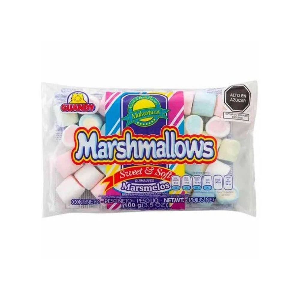 Marshmallows GUANDY Bicolor Bolsa 100gr | Vega - vegaperu