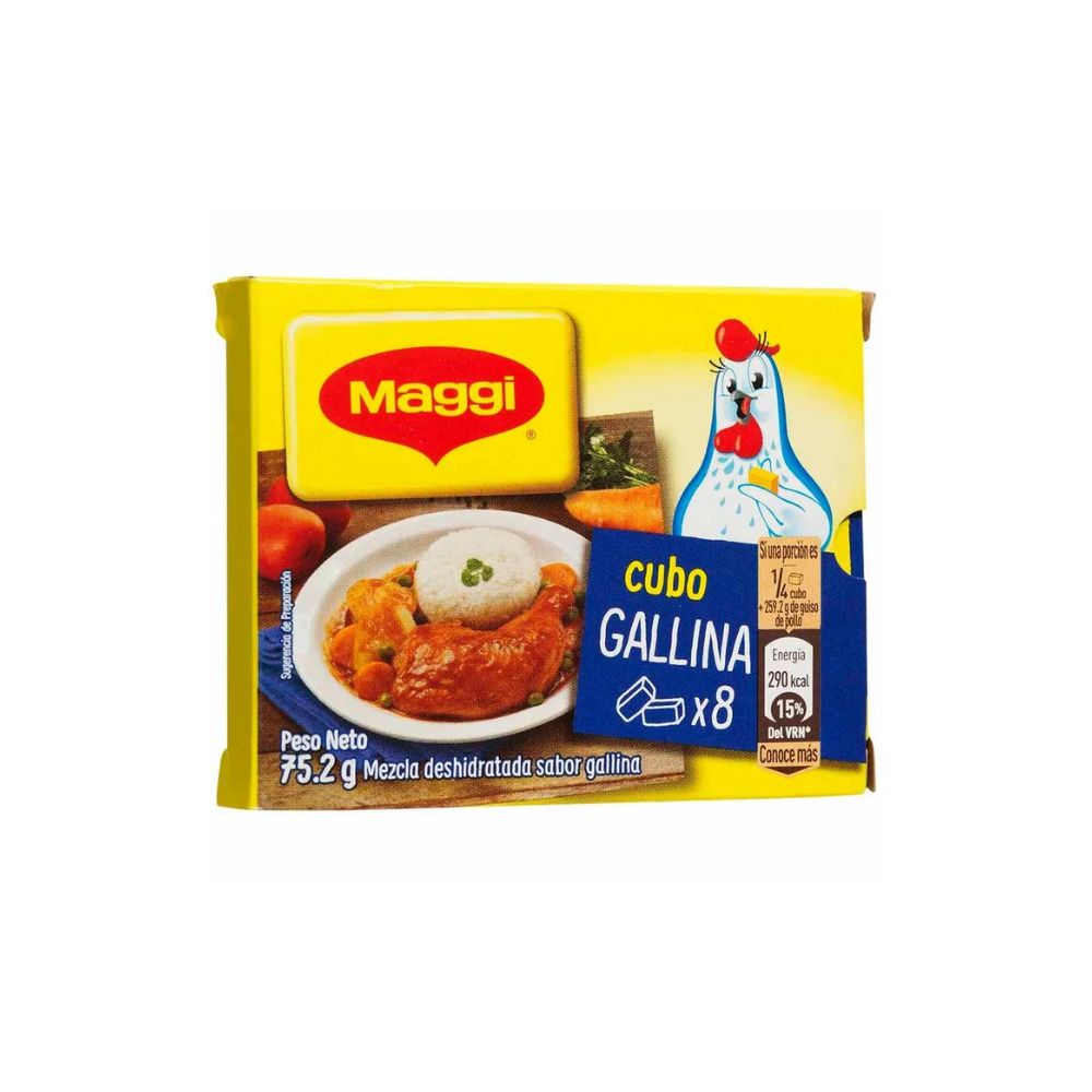Caldo en Cubitos MAGGI sabor Gallina Caja 75.2g | Vega - vegaperu