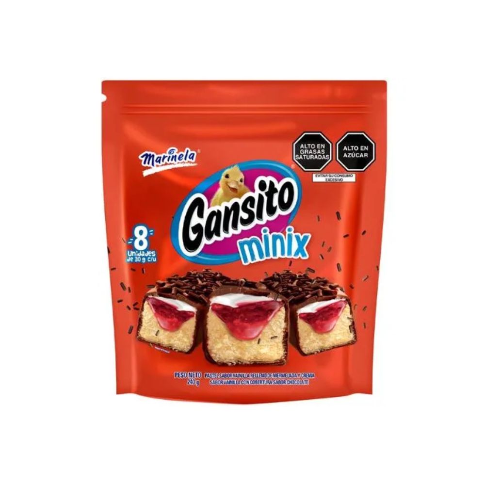 Pastelito Gansito MARINELA Minix Bolsa 240gr | Vega - vegaperu