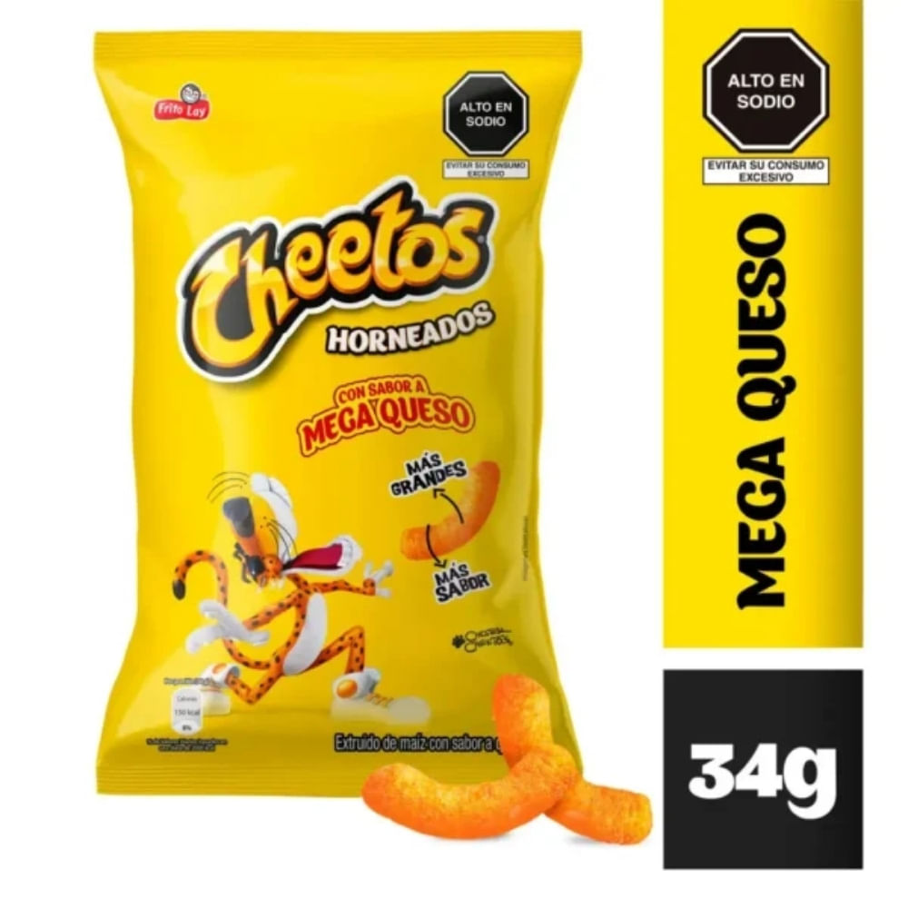Piqueos CHEETOS Queso Horneados Bolsa 34gr | Vega - vegaperu