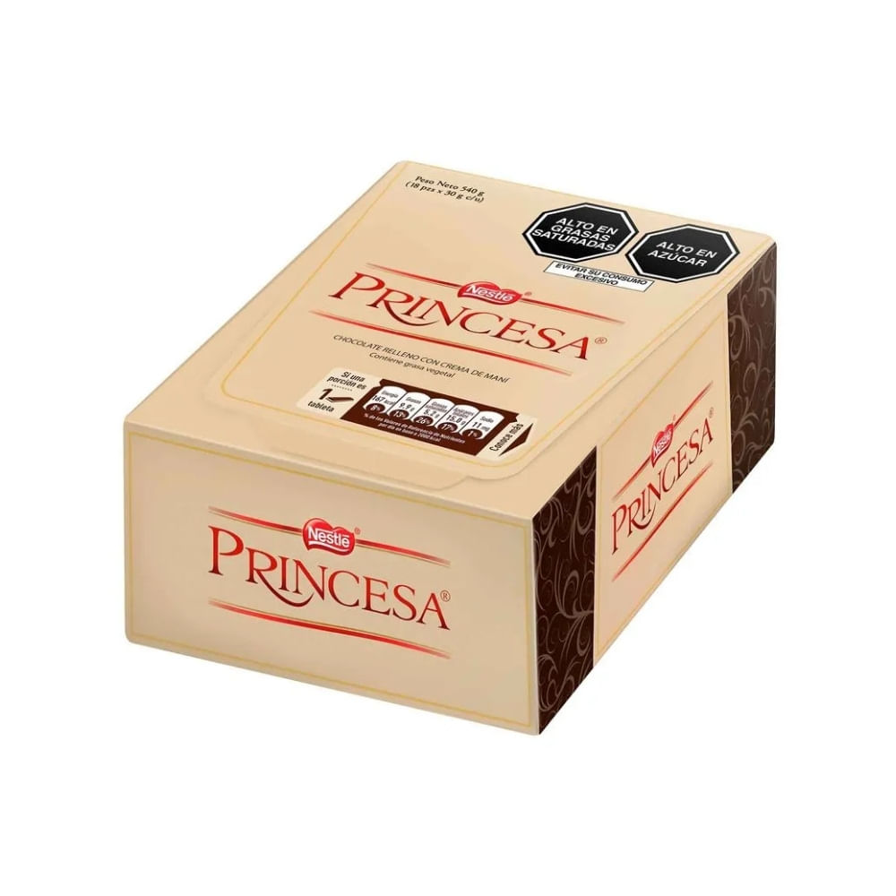Chocolate PRINCESA Nestlé Barra 30g Display 18u | Vega - vegaperu