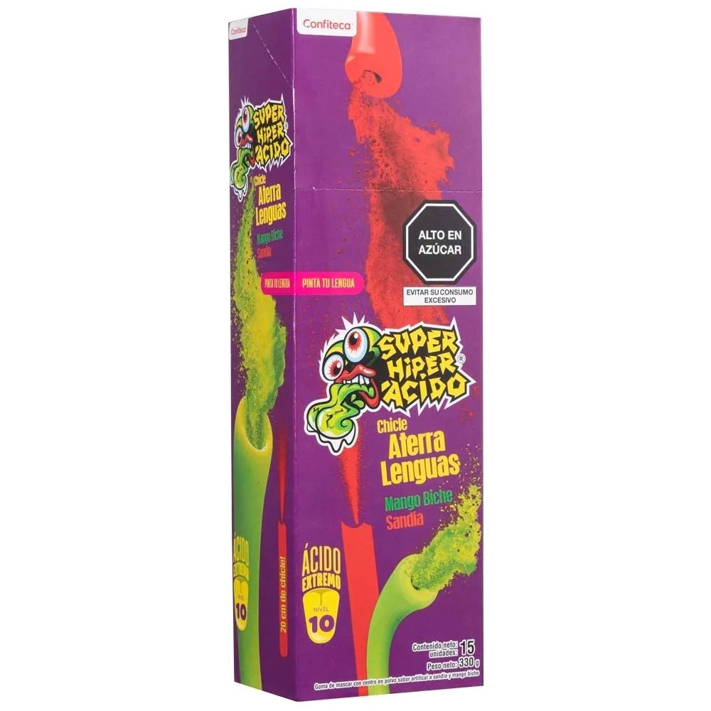 Chicle SUPER HIPER ACIDO Unidad 22g | Vega - vegaperu