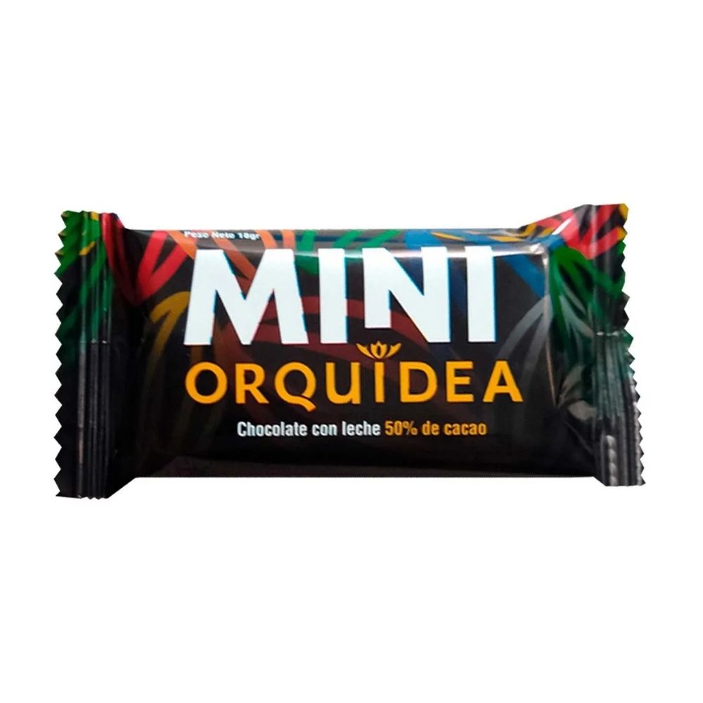 Chocolate Con Leche Mini ORQUÍDEA 50% Cacao 18gr | Vega - vegaperu