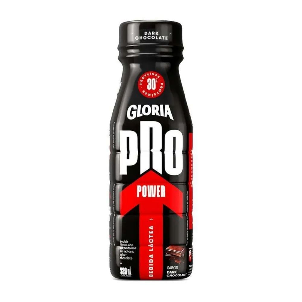 Bebida Láctea GLORIA PRO POWER Sabor Dark Chocolate Botella 320ml| Vega ...