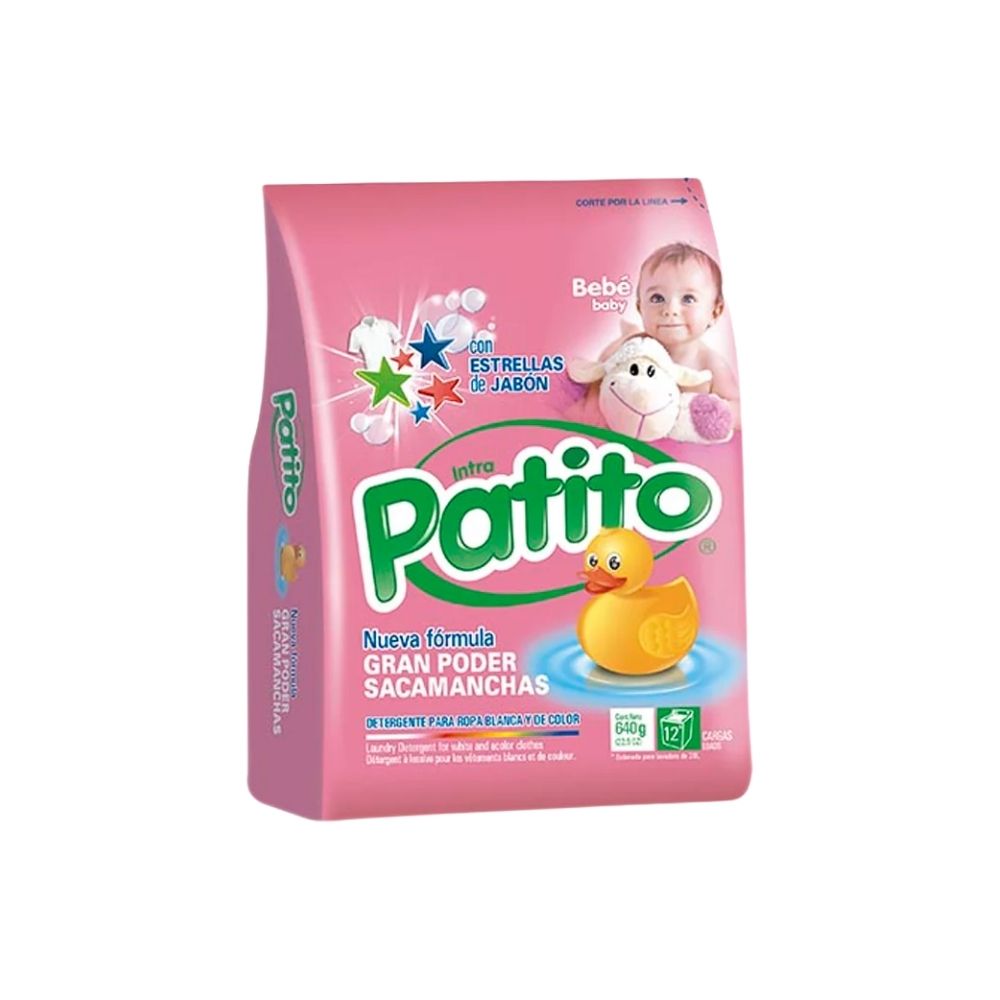 Detergente en Polvo PATITO Bicarbonato Aroma Bebé Bolsa 640gr | Vega ...
