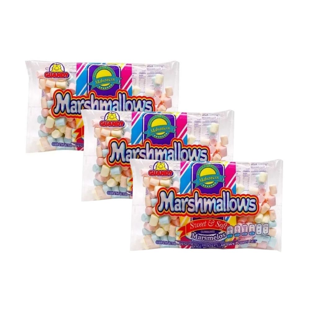 Marshmallows GUANDY Mini Bolsa 100gr x 3u| Vega - vegaperu